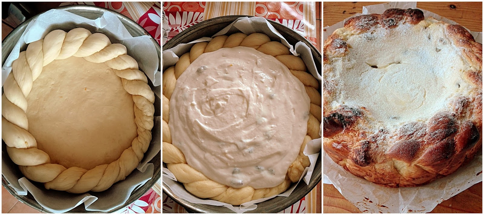 Arome si culori : Pasca cu branza si smantana