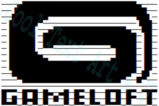 ASCII Art Gameloft Logo Copy Paste Code | Cool ASCII Text Art 4 U
