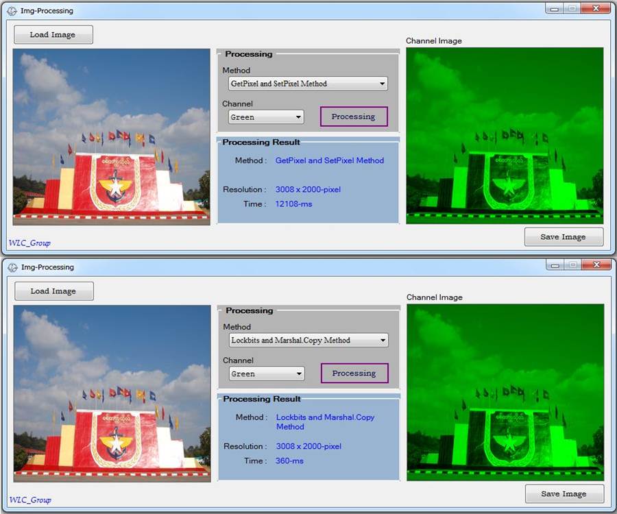 C Fast Image Processing Using Lockbits And Marshal Copy Method Wlc Programming Knowledge