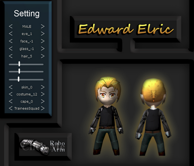 Edward Elric skin AOTTG - Attack On Titan Tribute Game
