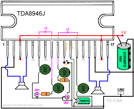ELECTRONICS TRICKS AND TIPS: TDA8946J COLOUR TV AUDIO IC DATA SHEET