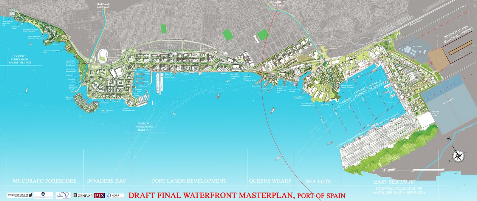 ARCHITECT DAVID TWISS: Waterfront Masterplan, Port of Spain