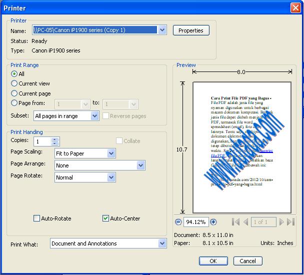 Begini Cara Print File PDF yang Bagus - Blog Autada