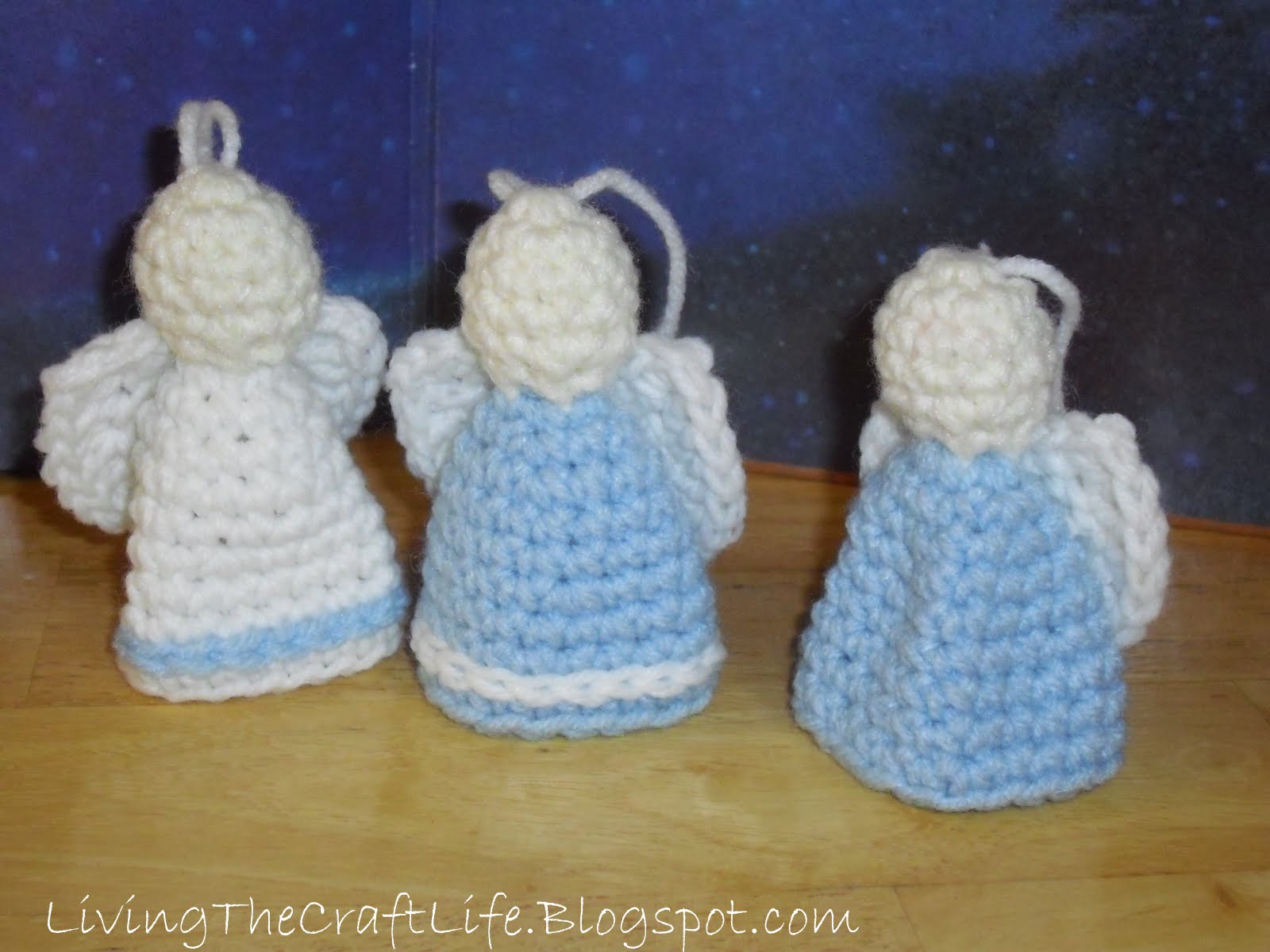 Living the Craft Life: Mini Snow Angel Christmas Ornament