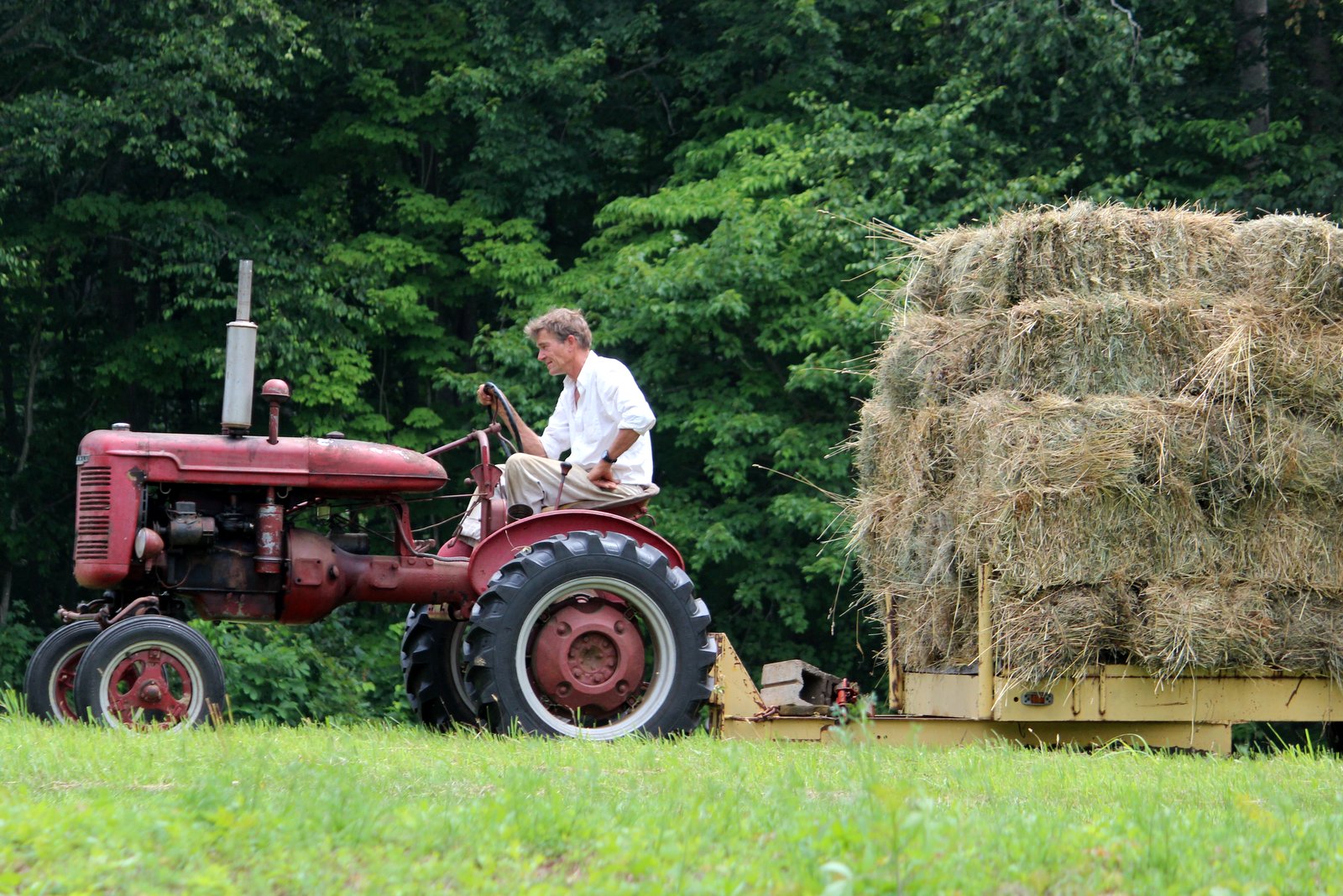 Barberry Hill Farm: Baling Hay