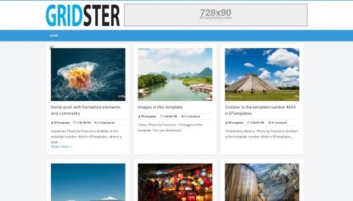 Tema Blogger Majalah Gratis "Gridster" | Semotif