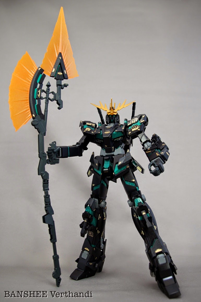 GUNDAM GUY: MG 1/100 Unicorn Gundam 02 Banshee Verthani - Customized Build