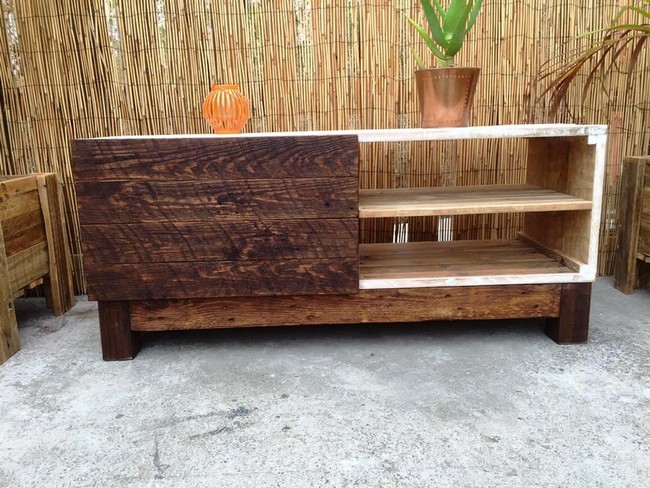 20+ Pallet TV Cabinet – 100% Reclaimed Pallets - Pallets Platform