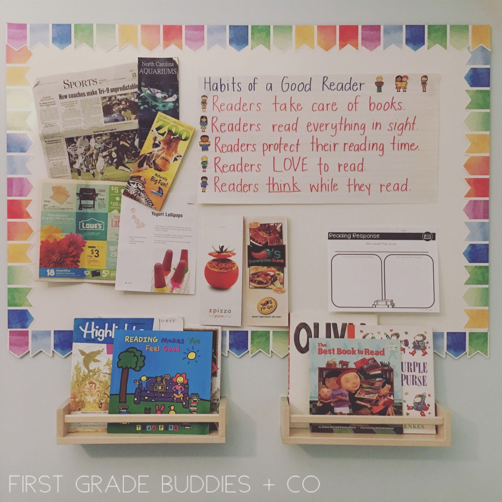 Habits of a Good Reader: A Mini Unit | First Grade Buddies