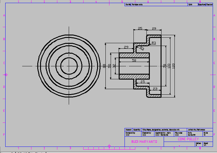 techdrawing: DRAWING pulleY