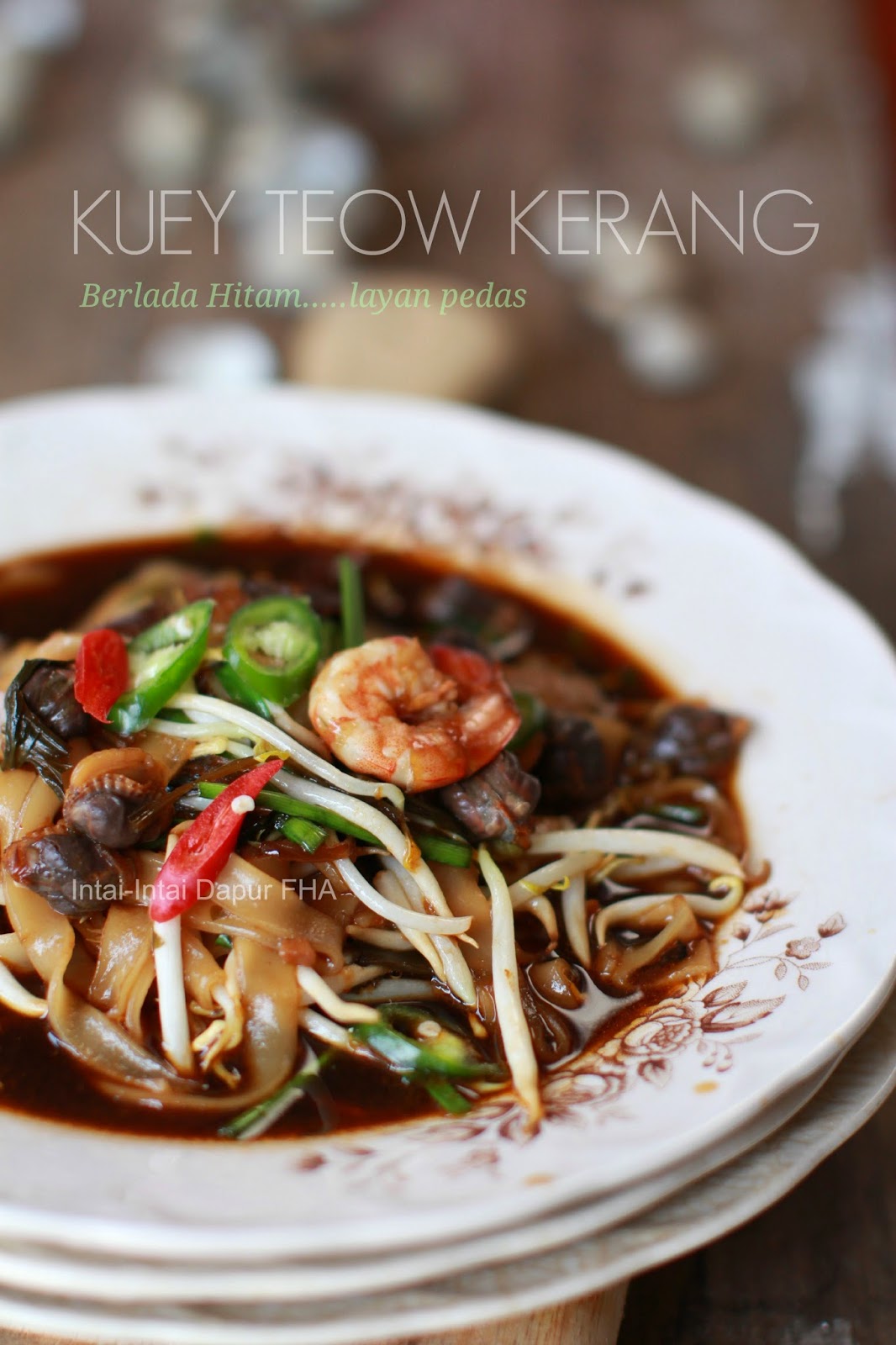 KUEY TEOW KERANG Berlada Hitam... layan Pedas - FHA Selemak Santan