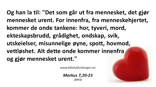 Bibelutfordringen: Markus 7,20-23