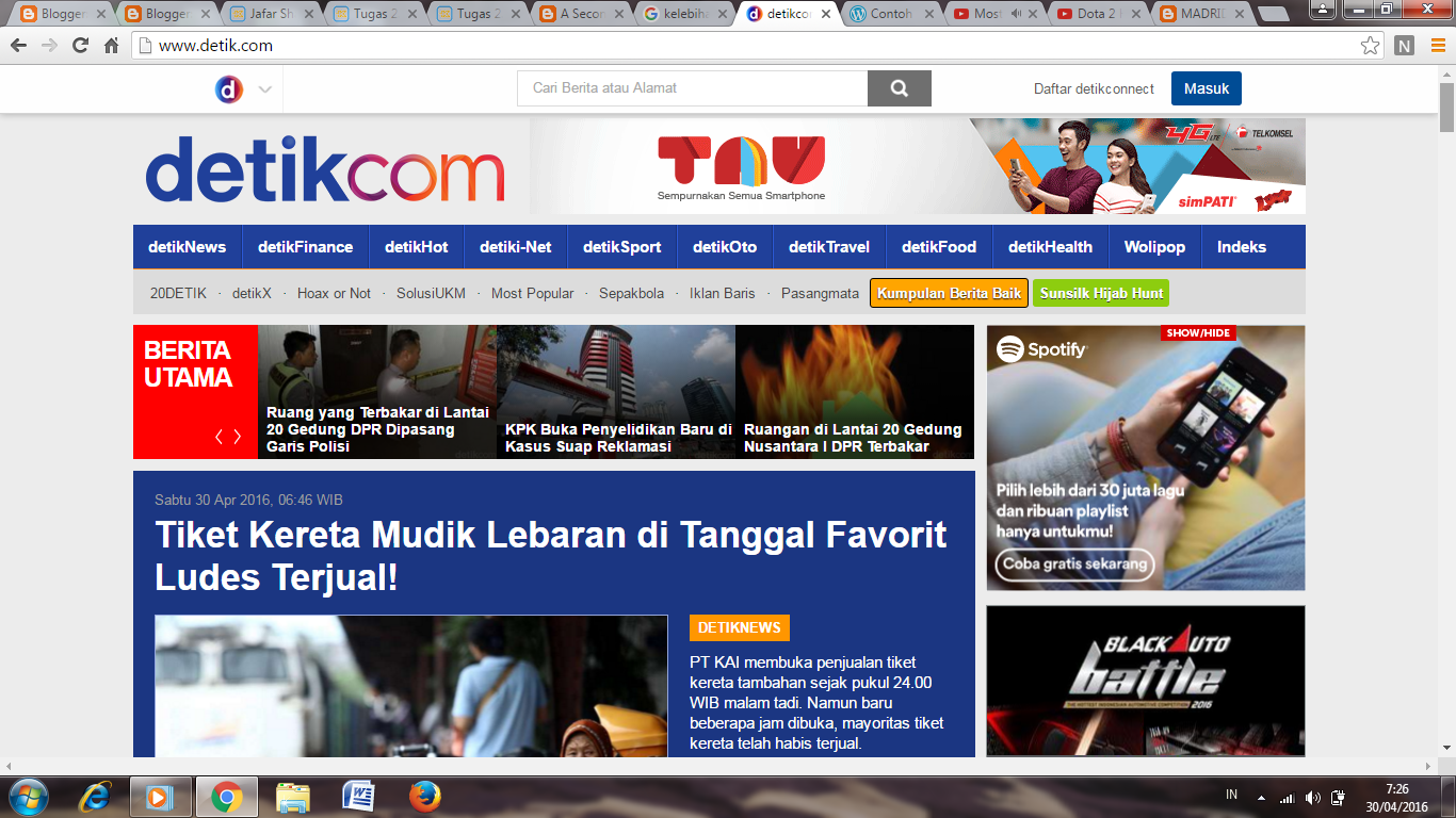 Januar Blog: Web Science detikcom serta Kelebihan dan Kekurangannya