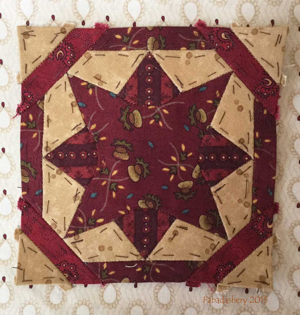 Fabadashery: Dear Jane Quilt - Block G12 Gloriae
