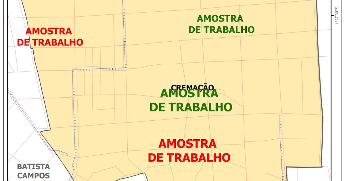 Geografia e Cartografia Digital: Mapas Mega detalhados dos bairros de Belém