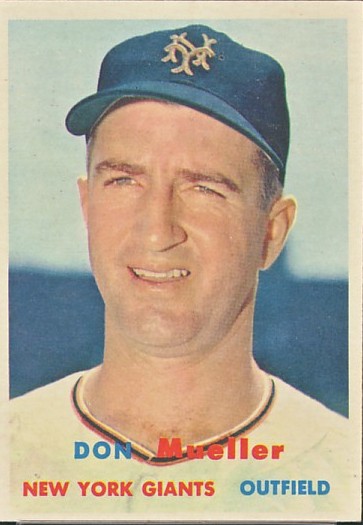 Don Mueller: 1954 World Champion New York Giants Outfielder (1948-1957)