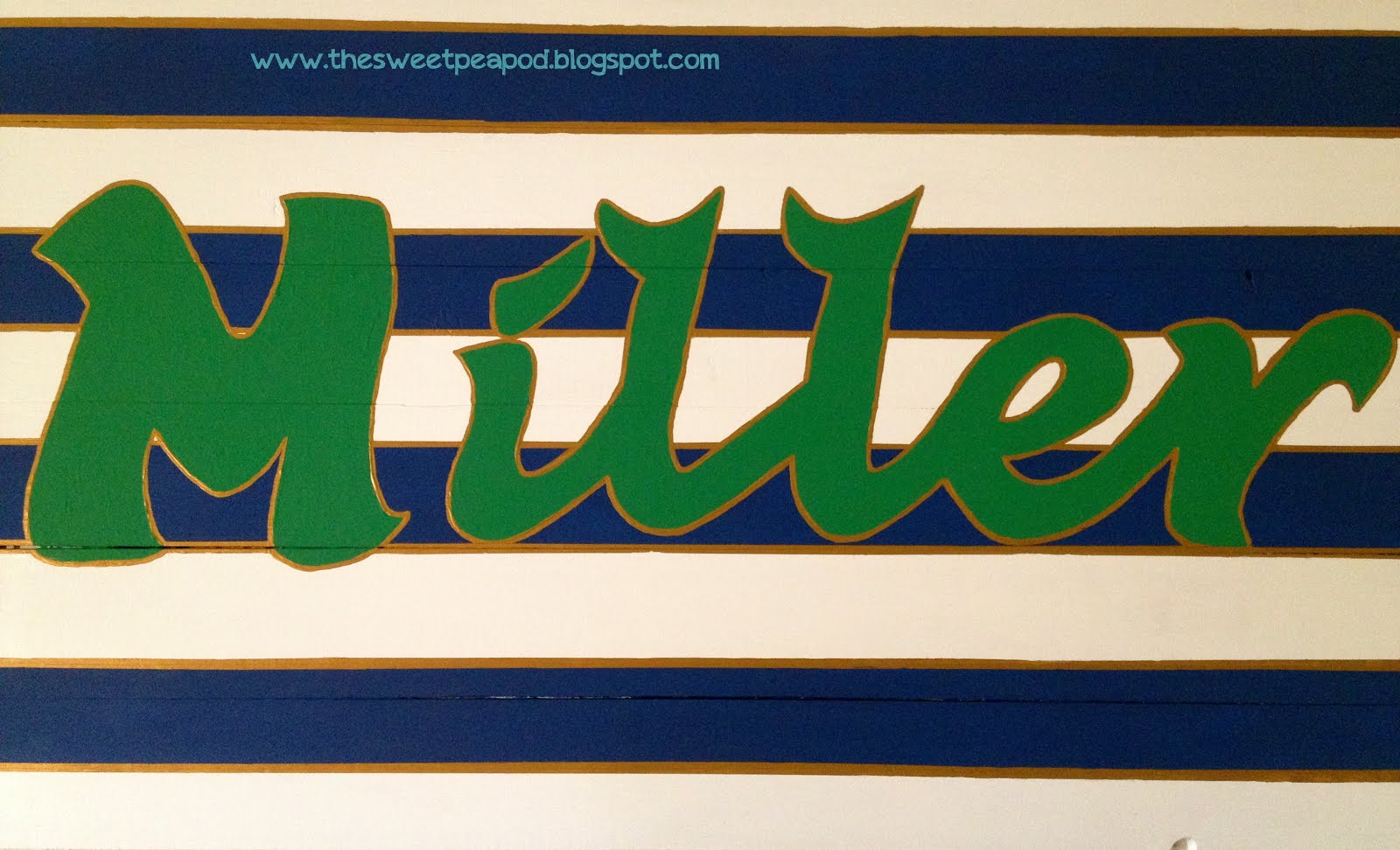 Sweet Pea Pod: Miller sign tutorial