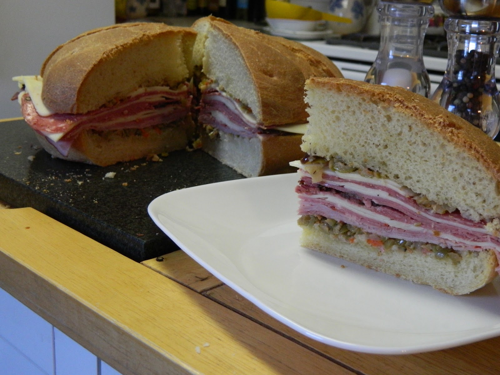 Georgia-Girl Quilter: Muffuletta or Muffaletta? A New Orleans Tradition.