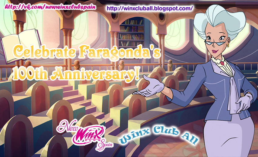 Póster Faragonda "Celebrate Faragonda's 100th Anniversary!" - Winx Club All