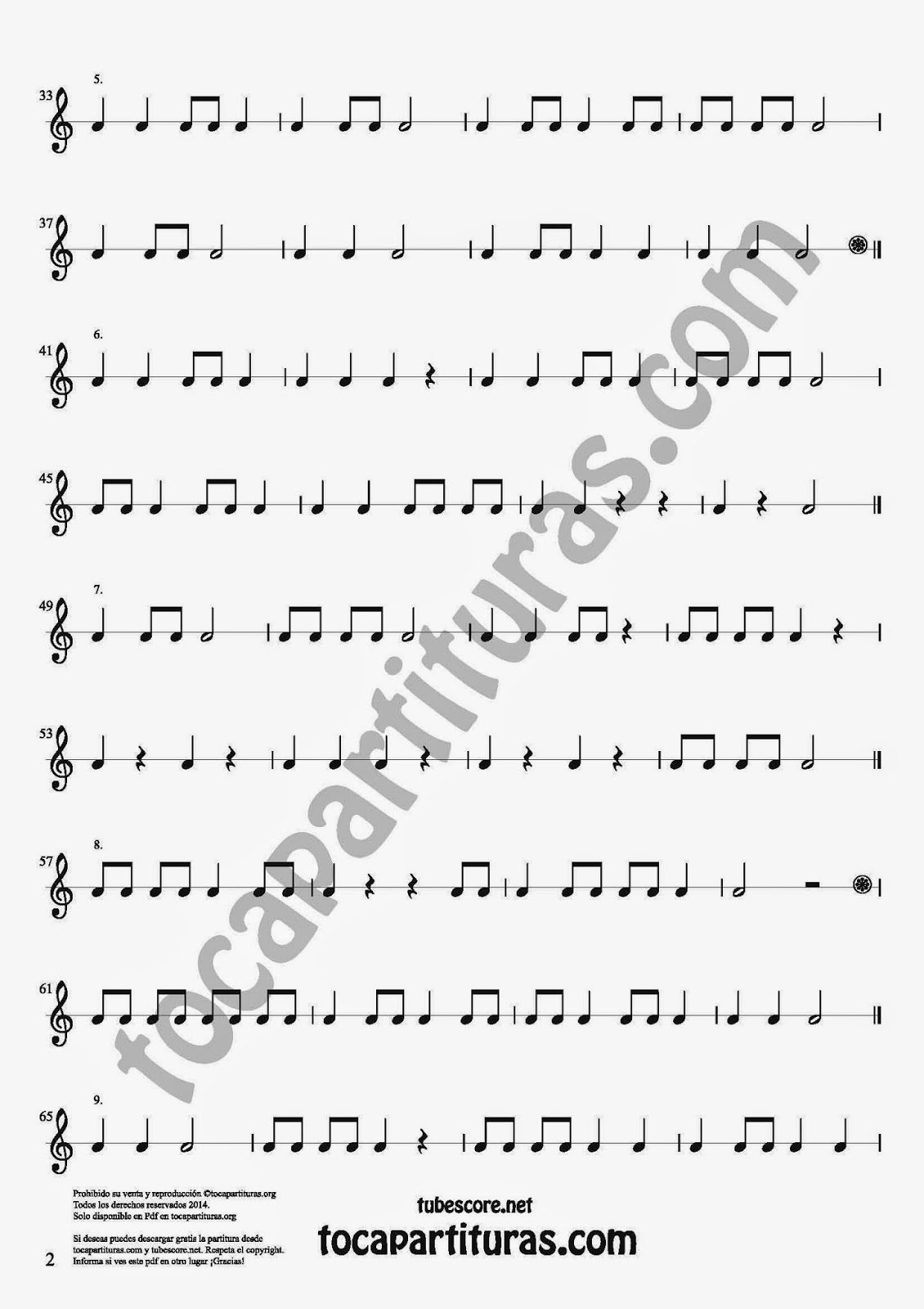 EJERCICIO DE RITMO SEGUNDO GRADO SEC. BOONE