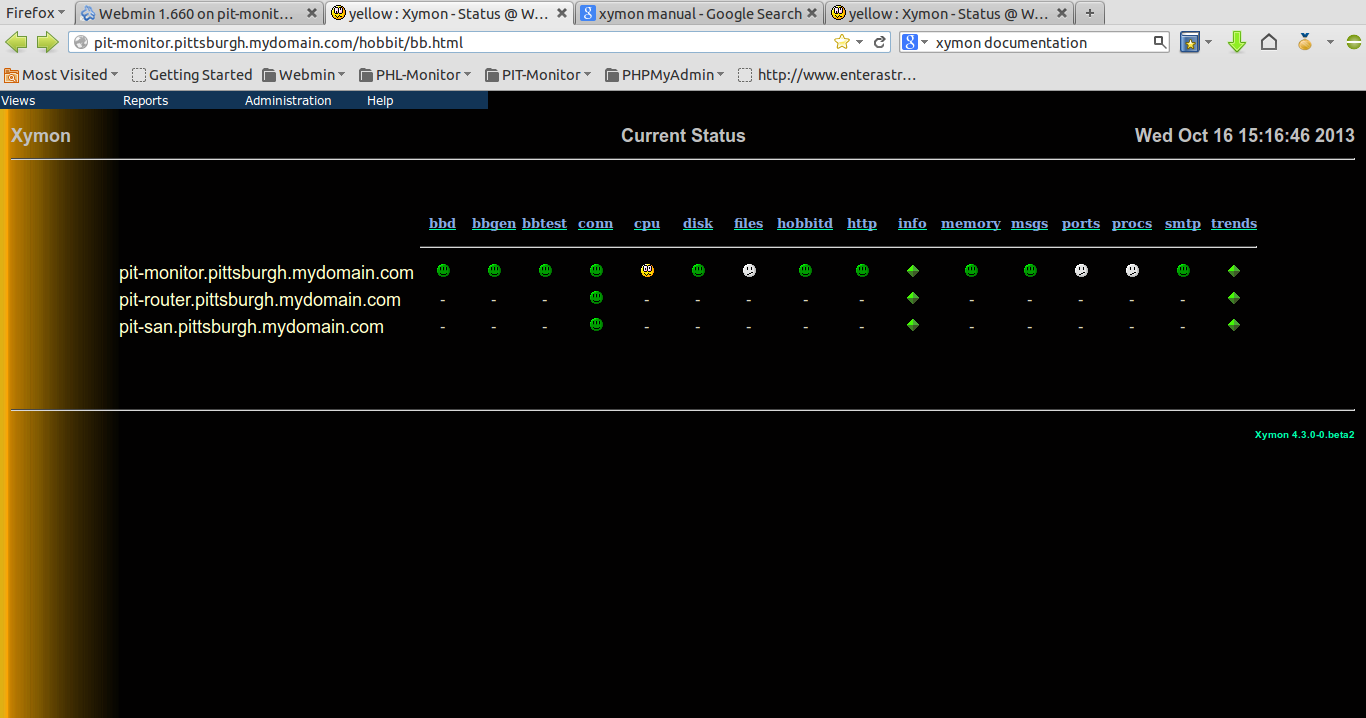 Stephen Fritz on Systems Engineering: Xymon Host Monitoring