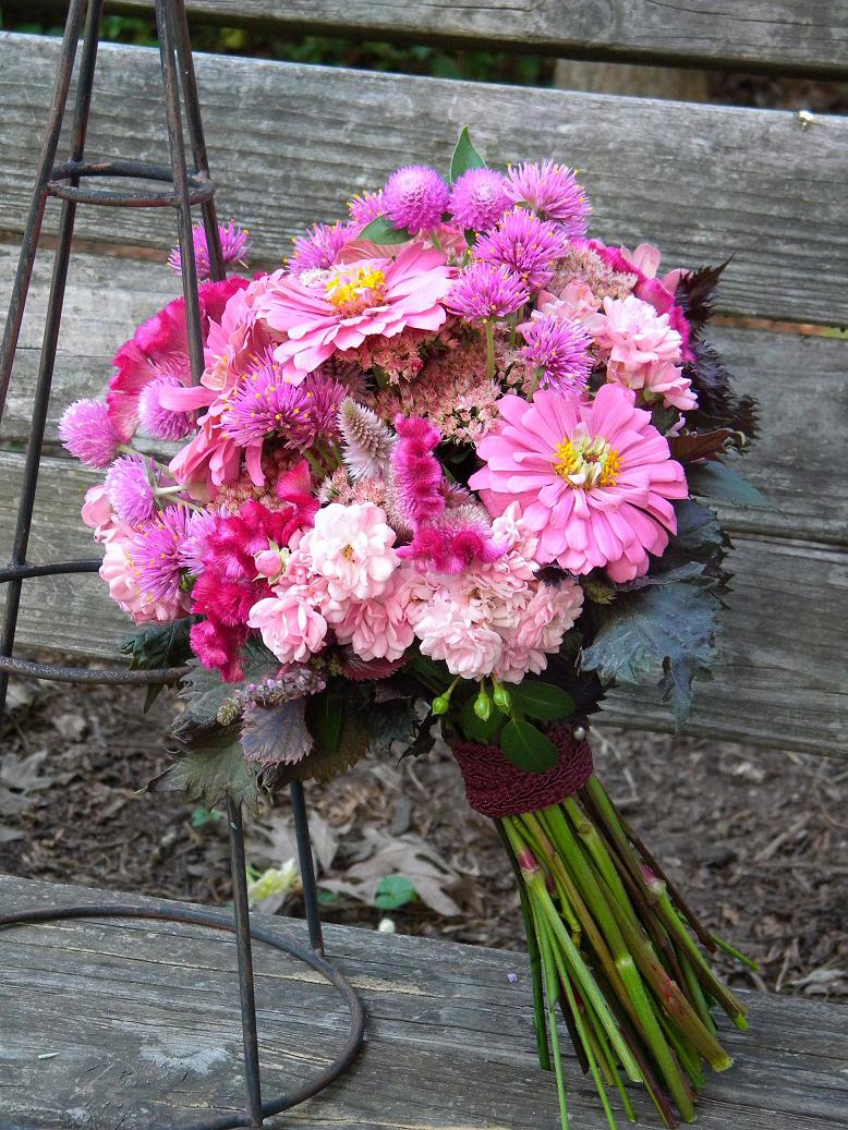 Wedding Flowers from Springwell: Summer Bouquet- Pretty In Pink!