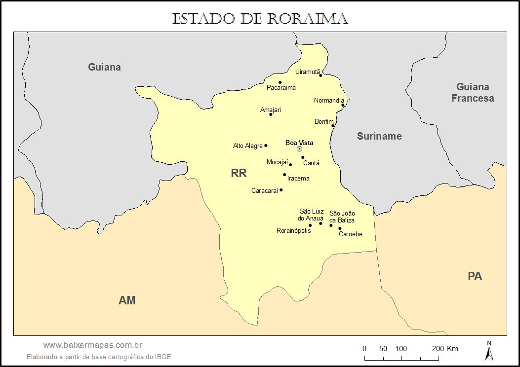 Mapas do Estado de Roraima