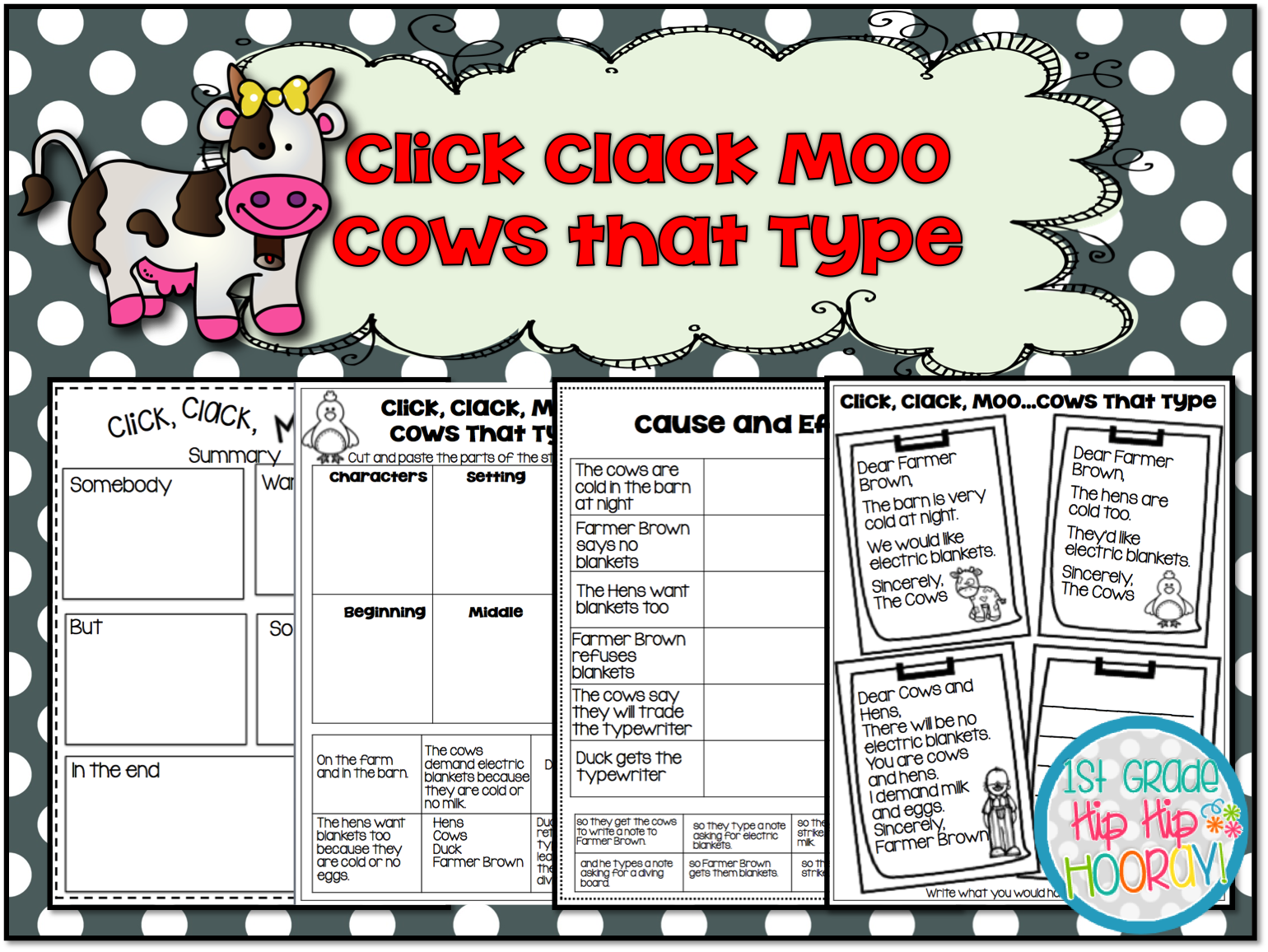 1st Grade Hip Hip Hooray!: Click Clack Moo...Cows that Type... Literary ...