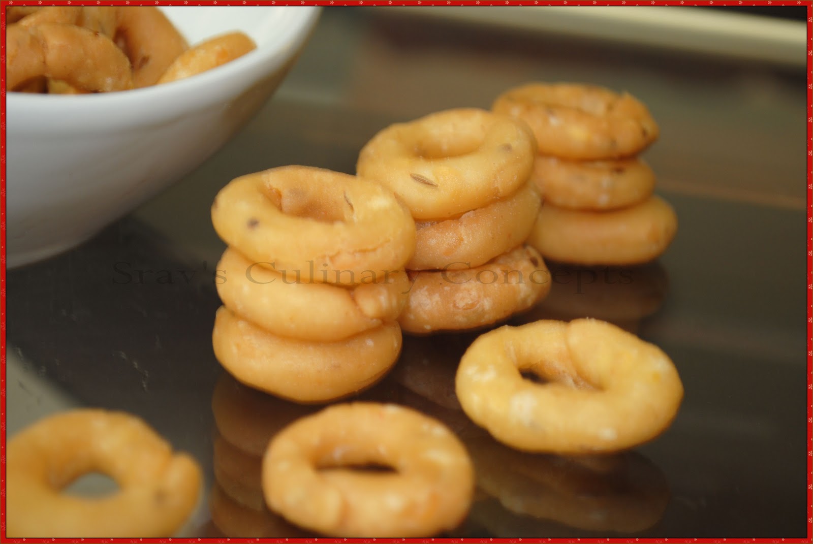 Srav's Culinary Concepts: Chegodilu/Rice Flour Rings – Savory Snack ...