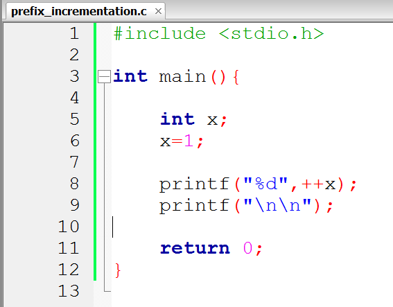 The Increment and Decrement Operators in C: