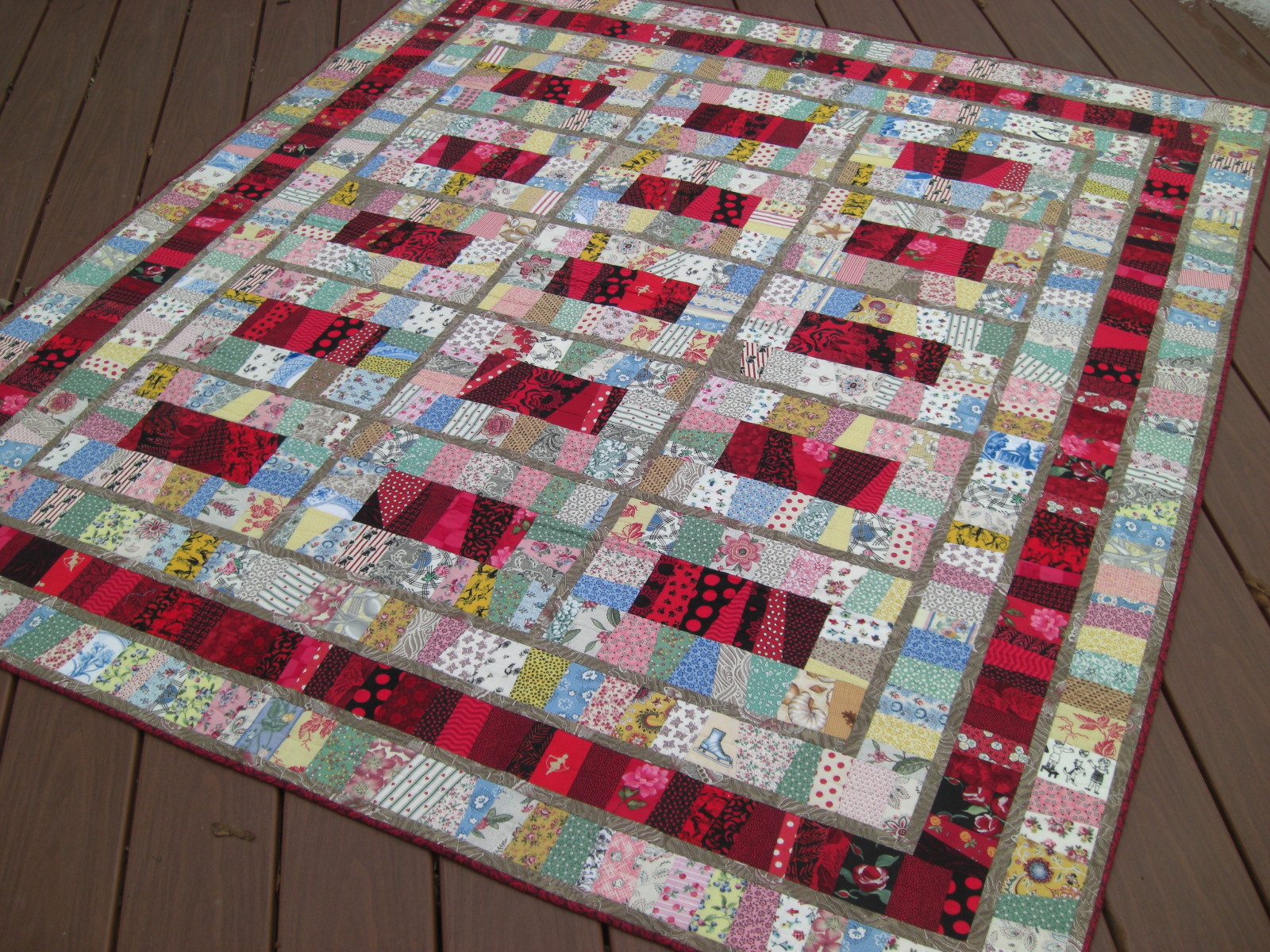 Karen Griska Quilts: Novelty String Quilt