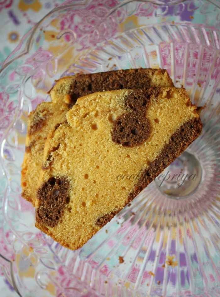 Cook like Priya: Custard Marble Cake | Custard Powder Recipe | Egg-free ...