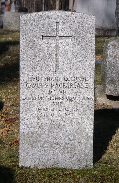 Soldiers of the 38th: Captain Gavin Scott Macfarlane, MC