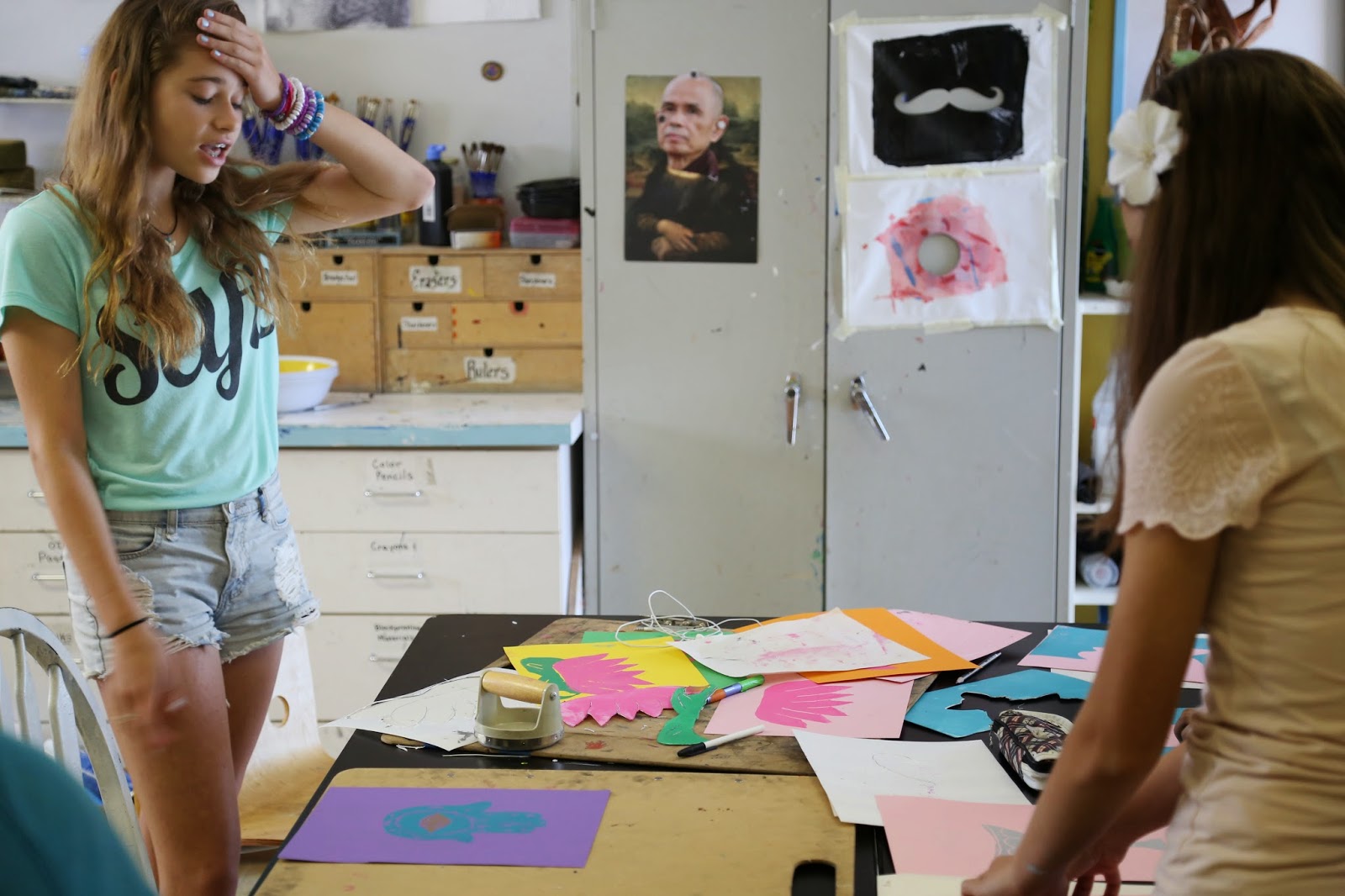 Grauer Art: Foam printmaking, 7th Grade Art