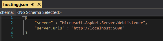 Could not parse the JSON file. AspNet.Hosting requires Hosting.ini to be in JSON format ~ ASP ...