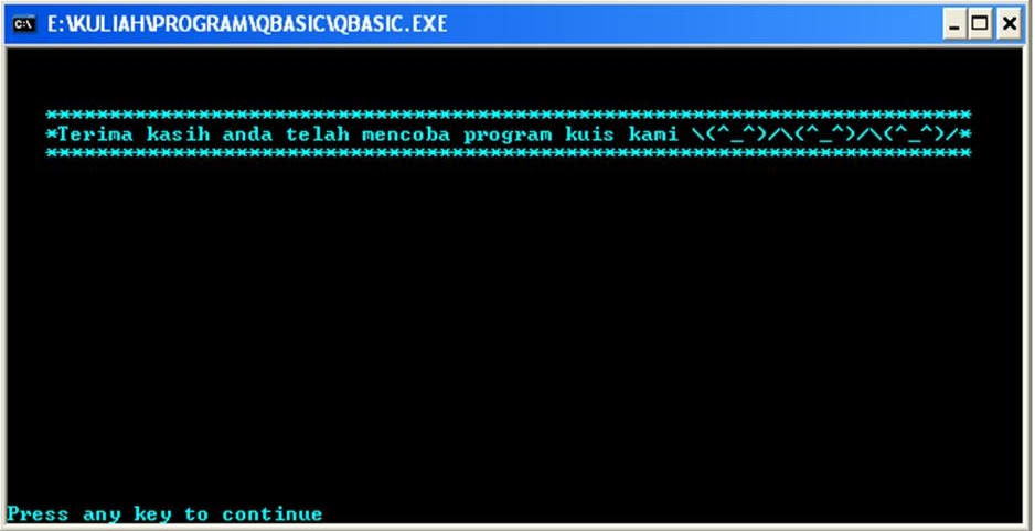 rzaharani: Cara Membuat Program Kuis dengan QBASIC