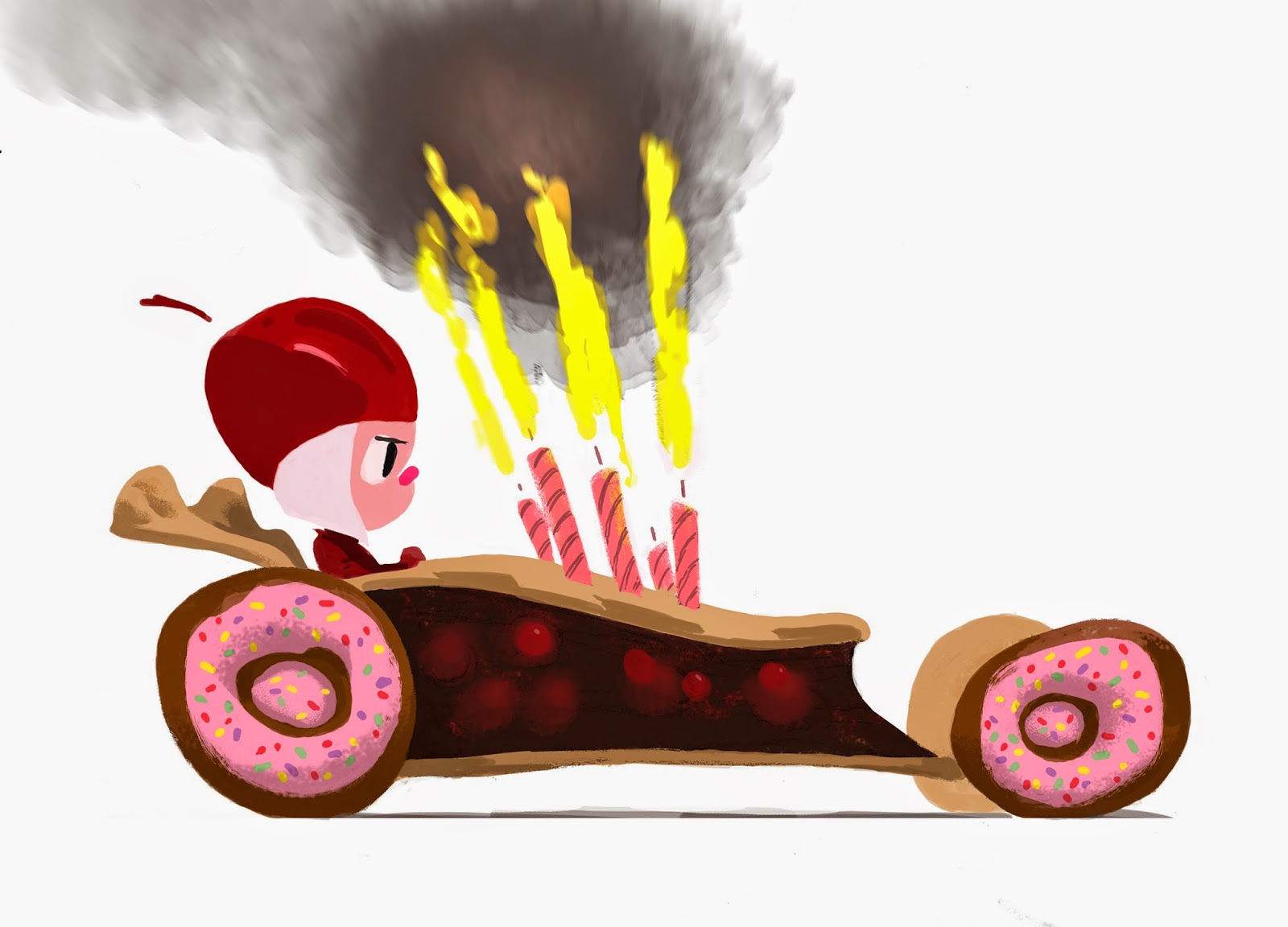 the art of kevin nelson: candy racer sketches from Wreck-it Ralph