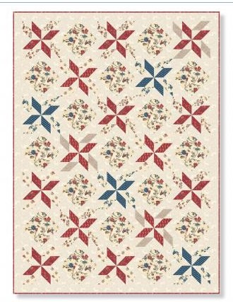 Easier than it appears - free pinwheel star quilt pattern | Quilting ...