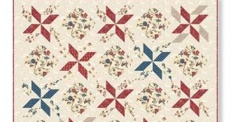 Easier than it appears - free pinwheel star quilt pattern | Quilting ...