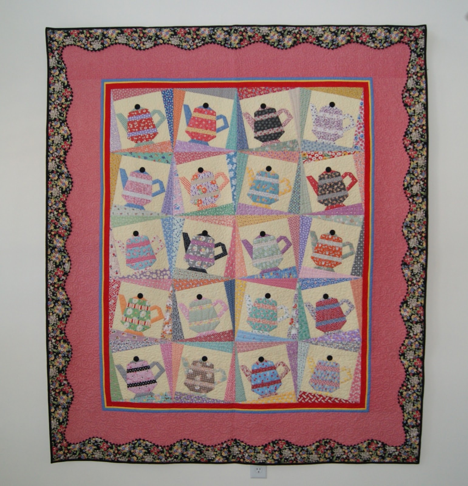 Chocolate Dipped Quilts: Dancin Teapots