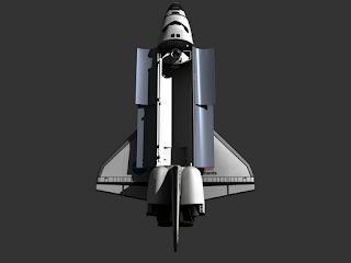 Desktopsimmer's 3D Models: Space Shuttle Render with POV-Ray
