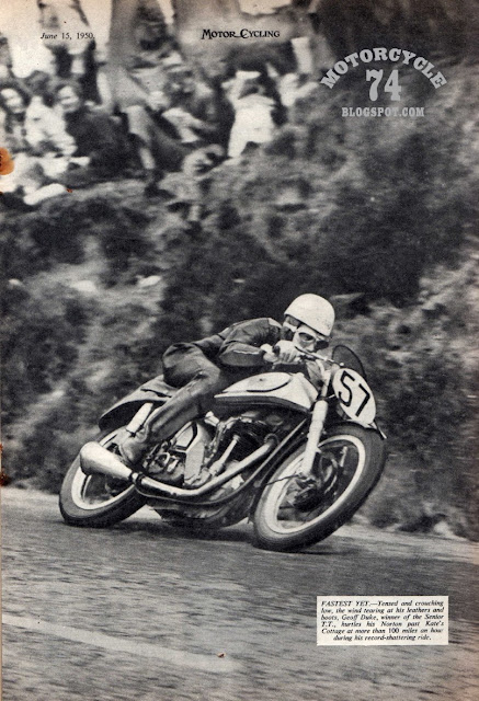 MOTORCYCLE 74: Vintage motorcycling magazine 1950 TT IOM edition