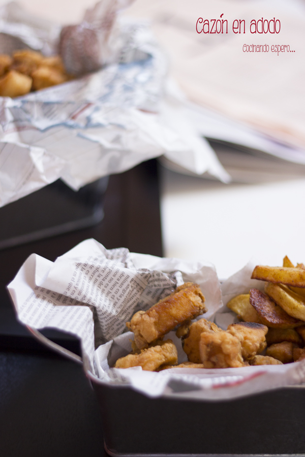 Cocinando espero....: Cazón en adobo. (Fish&chips)