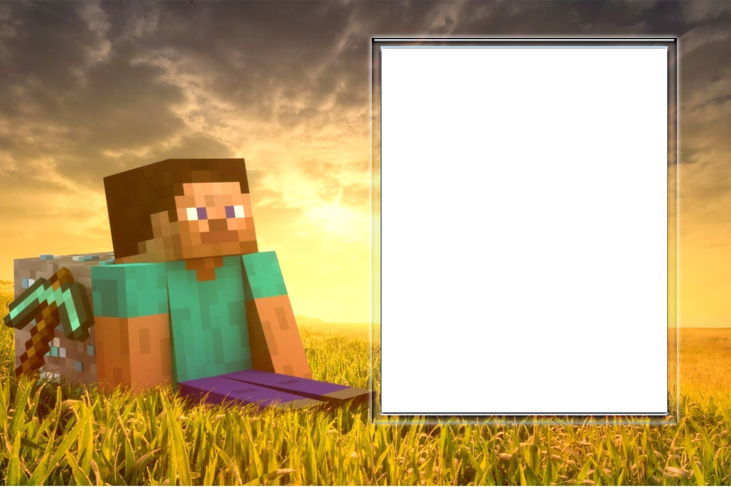 MARCOS PARA PHOTOSHOP Y ALGO MAS: MINECRAFT