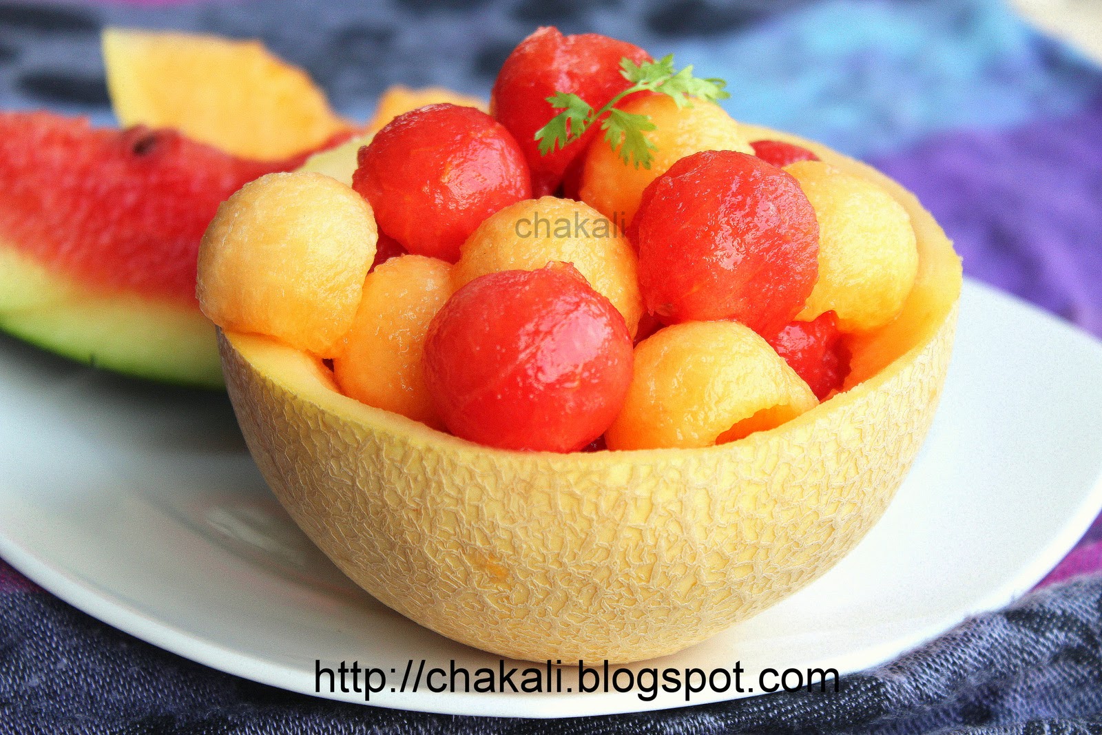 Colorful Melon Salad | चकली