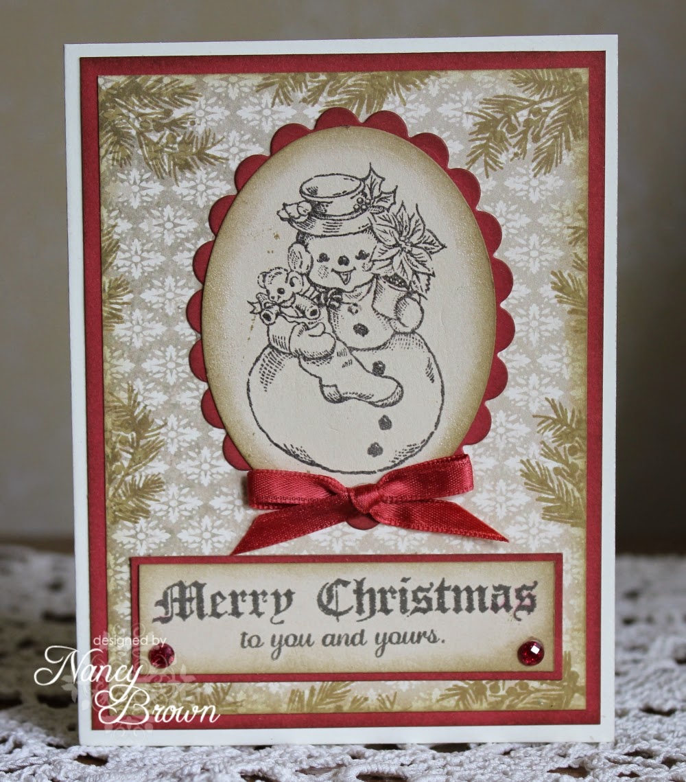 Creatively Artsy Card Gallery: Christmas Post with Snowman