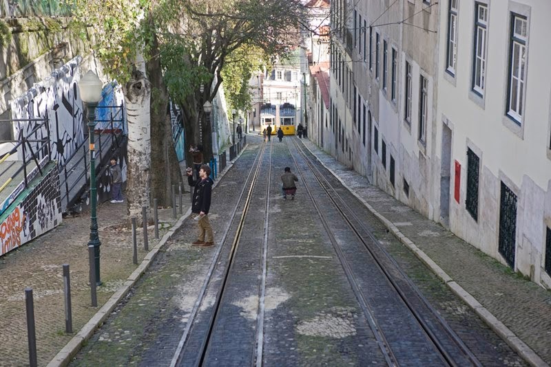The Glória Funicular, Lisbon | Elevador da Glória, Portugal