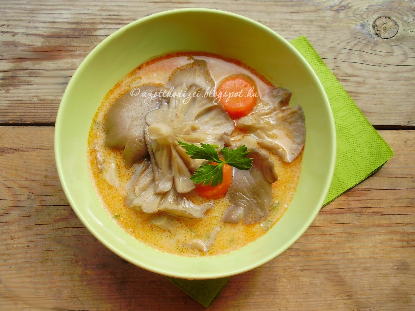 Az otthon ízei: Magyaros laskagomba leves