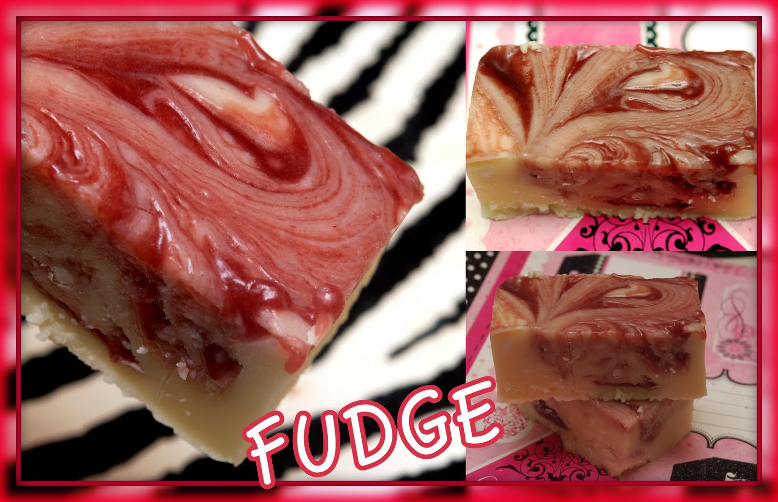 WHITE CHOCOLATE RASPBERRY FUDGE - Hugs and Cookies XOXO