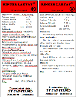 Coretan Ilmu: Contoh Wadah Ringer Laktat